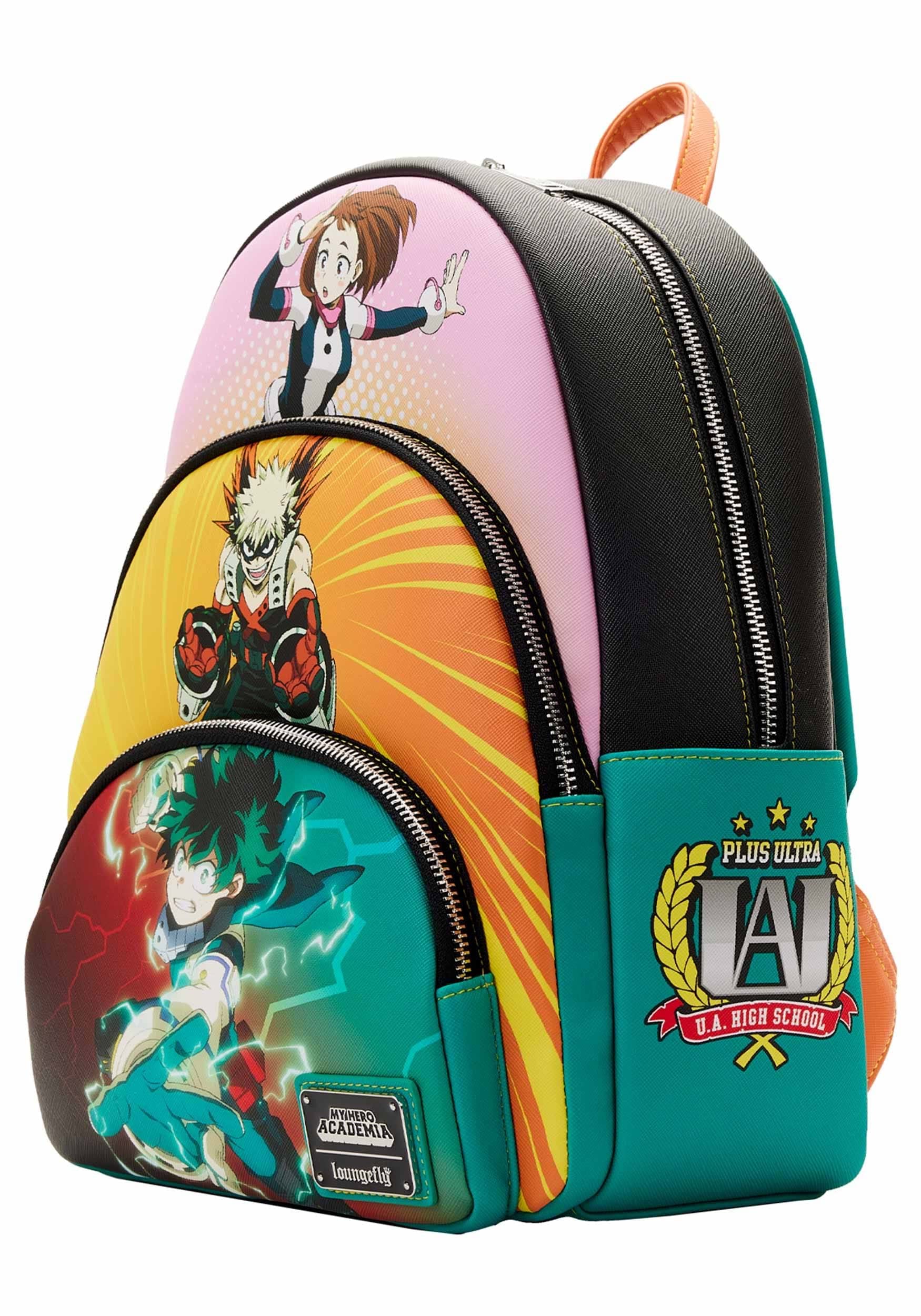 Loungefly My Hero Academia Triple Pocket Scene Mini Backpack