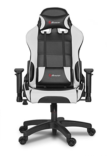 Arozzi - Verona Junior Ergonomic Computer Gaming/Office Chair with High Backrest, Recliner, Swivel, Tilt, Rocker, Adjustable Height and Adjustable Lumbar and Neck Support - White