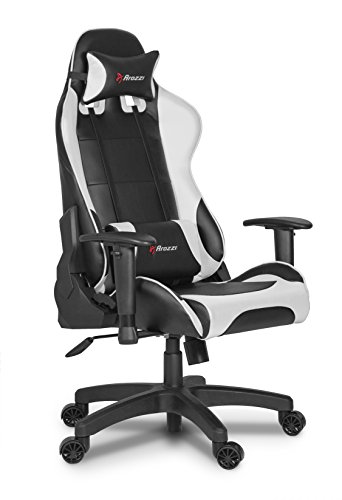 Arozzi - Verona Junior Ergonomic Computer Gaming/Office Chair with High Backrest, Recliner, Swivel, Tilt, Rocker, Adjustable Height and Adjustable Lumbar and Neck Support - White