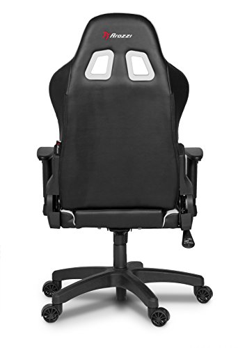 Arozzi - Verona Junior Ergonomic Computer Gaming/Office Chair with High Backrest, Recliner, Swivel, Tilt, Rocker, Adjustable Height and Adjustable Lumbar and Neck Support - White