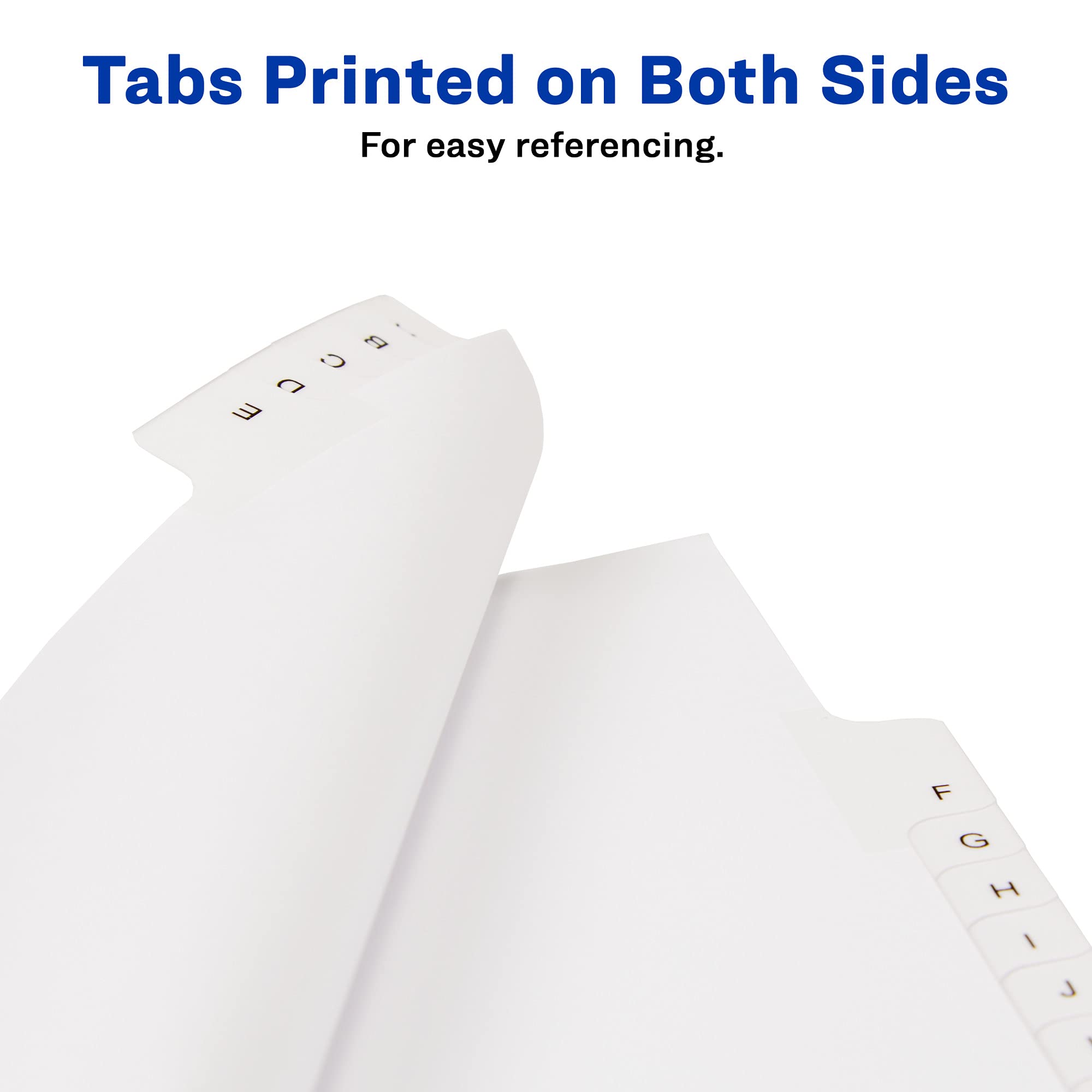 Avery Legal Dividers, Allstate Collated Sets, Letter Size, Side Tab, A-Z, 25 Tabs per Set, 1 Set (01700)