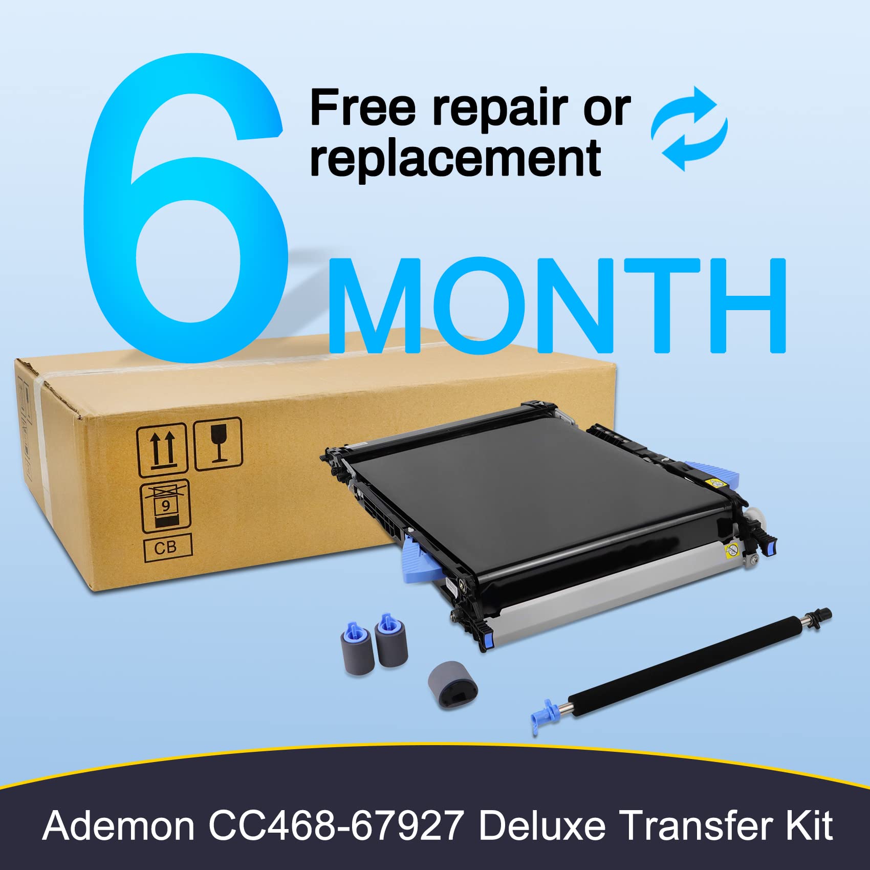 Ademon CC468-67927 CC468-67907 Transfer Kit for hp Color Laserjet M570/M575/CM3530/CP3525 Printers Includes RM1-8177 ITB,CC468-67914 Transfer Roller and CC468-67924 Roller Kit