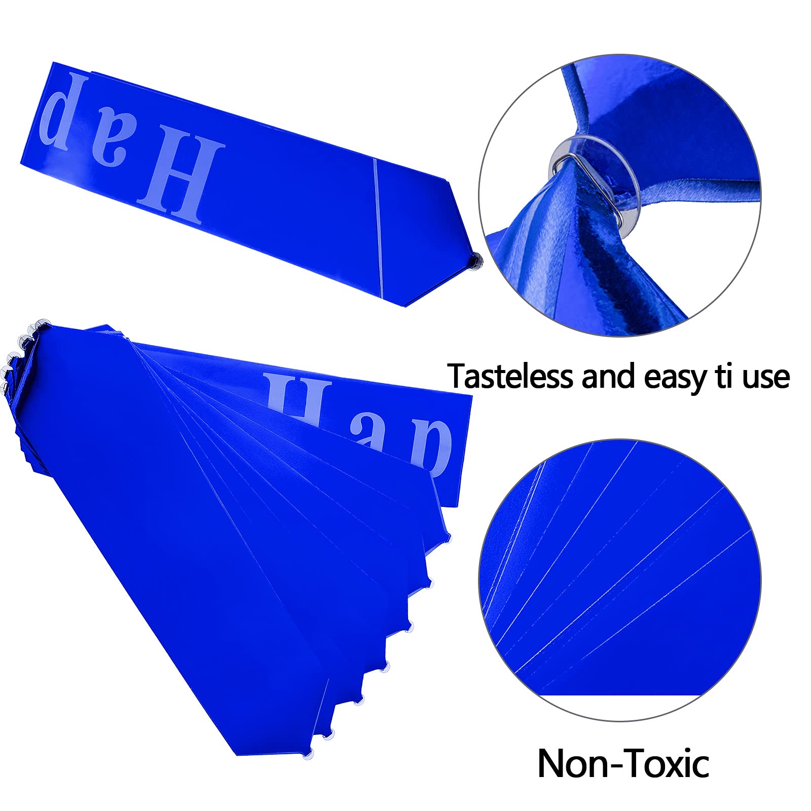 Happy Birthday Car Bow Big Car Ribbon Bow Large Gift Wrapping Bow Giant Bow for Car Decorative Huge Pull Bow for Christmas Party Birthday Car Decoration (Royal Blue,20 Inches)