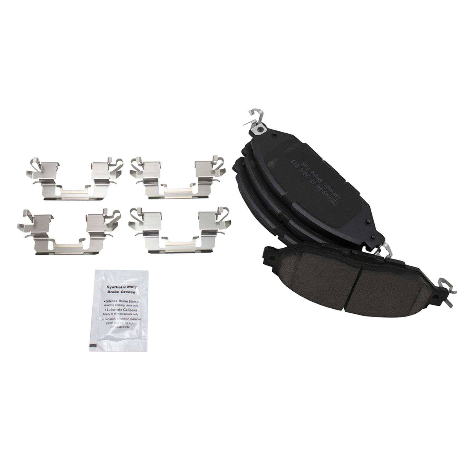 TRQ Front Brake Pad & Rotor Kit Brake Pads Brake Rotor Ceramic Vented Premium G-Coated Compatible with 2013 INFINITI JX35 2014-2020 QX60 2015-2021 Nissan Murano 2013-2020 Pathfinder