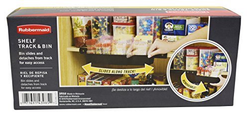 Rubbermaid Pantry Organization Shelf Track and Bin
