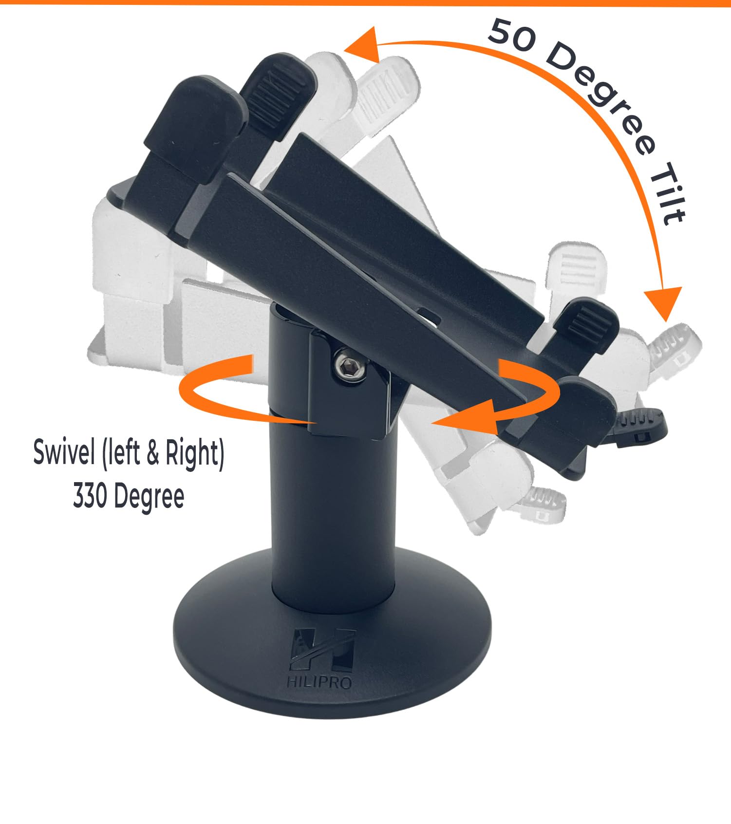 Hilipro Swivel Stand for Dejavoo Z8 & Z11 Credit Card Payment Machine Terminal - Complete Pos Kit - Dejavoo Point of Sale Stand