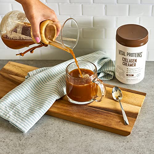 Vital Proteins Collagen Coffee Creamer, Coconut Milk based & Low Sugar Powder with Collagen Peptides Supplement - Supporting Healthy Hair, Skin, Nails with Energy-Boosting MCTs - Mocha 11.2oz