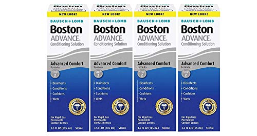 Bausch and Lomb Boston Advance STEP 2 Conditioning Solution for Hard Rigid Gas Permeable Contact Lenses 3.5 oz - Pack of 4