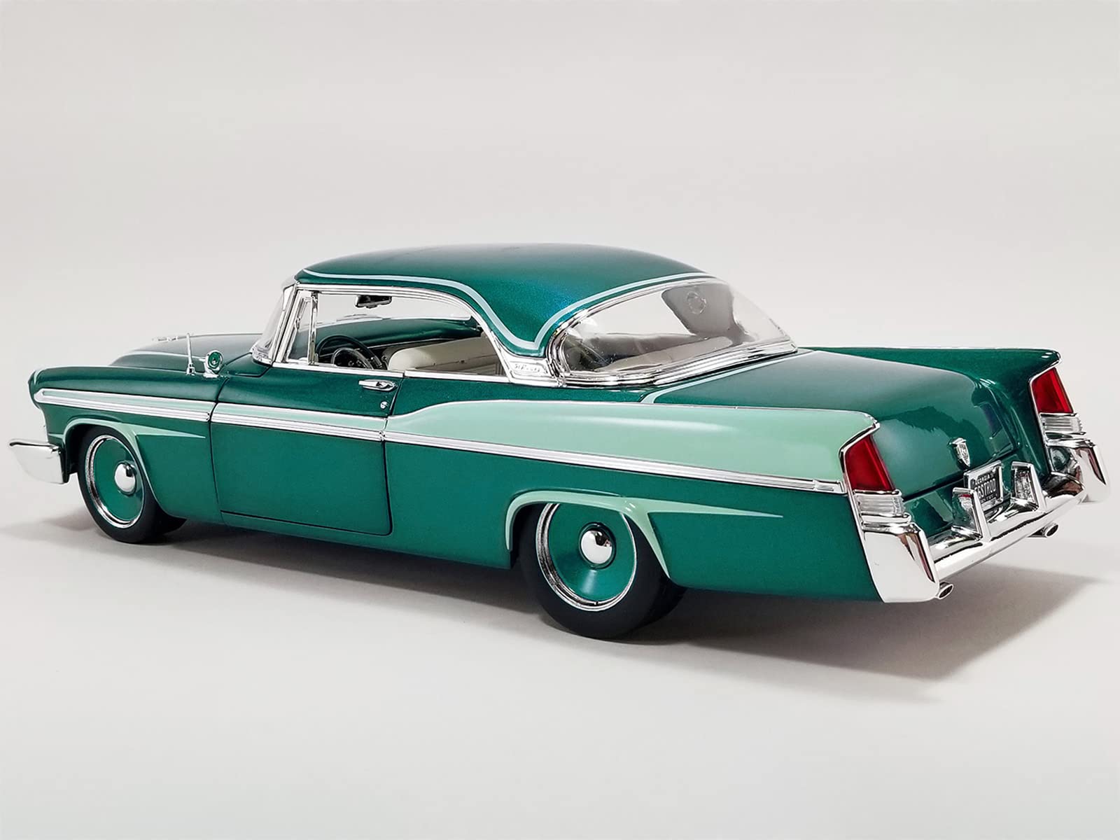 1956 Chrysler New Yorker St. Regis Custom Mint Green Met. w/White & Green Interior Ltd Ed to 198 pcs 1/18 Diecast Model Car by Acme A1809008