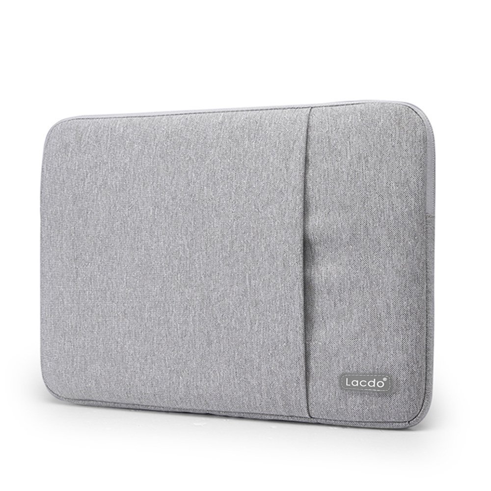 Lacdo Laptop Sleeve Case for 14 inch New MacBook Pro M4/M3/M2/M1 Chips Pro Max A3112 A3401 A3185 A2918 A2992 A2779 2024-2021, 13.8" Surface Laptop 7th, 13.5" Surface Laptop 6 5 4 3 Computer Bag, Grey