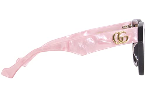 Gucci Women's Oversized Square Sunglasses, Black-Pink-Brown, One Size