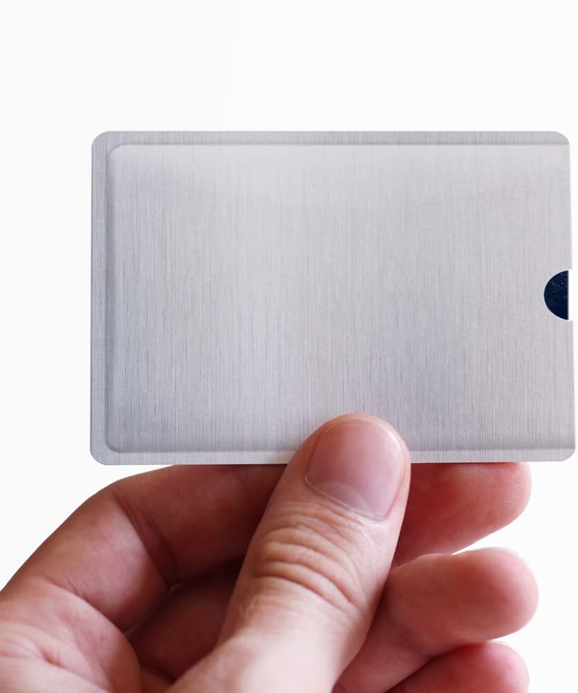 RFID Blocking Sleeve Anti Theft Credit Card & Passport Holder Wallet Pocket - To protect your valuable information from theft (6 Credit Card and 3 Passport Holder)