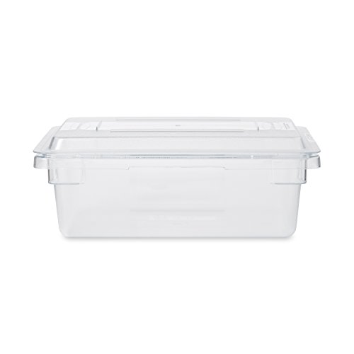 Rubbermaid Commercial Products Food Storage Box Lid for 2, 3.5, and 5 Gallon Sizes, Clear (FG331000CLR)