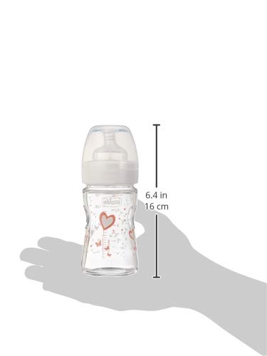 Chicco Baby Bottle and Glass Wellness Model Silicone 150ml + 0Mesi