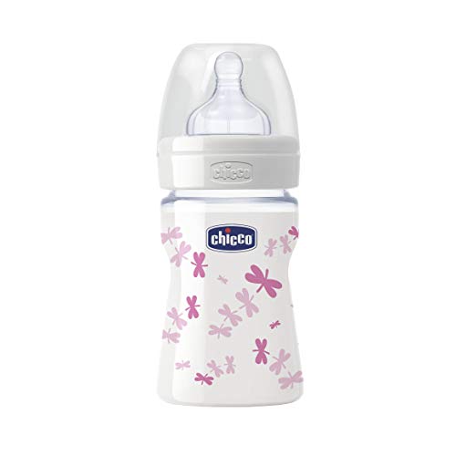 Chicco Baby Bottle and Glass Wellness Model Silicone 150ml + 0Mesi