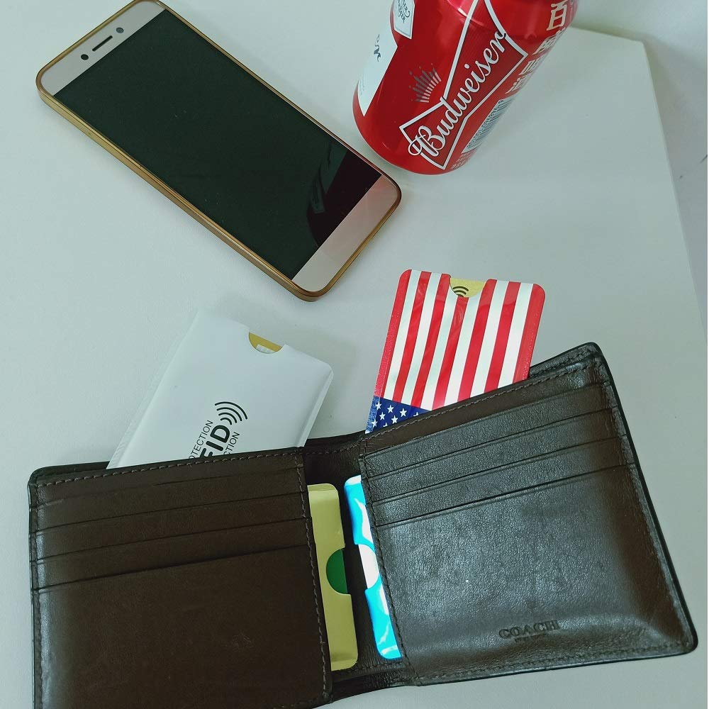 Credit Card Sleeve, 14PCS RFID Sleeves Credit Card Protectors for Identity Theft Protection (Set of 12 Credit Card Protector Sleeves + 2 Passport Holders)