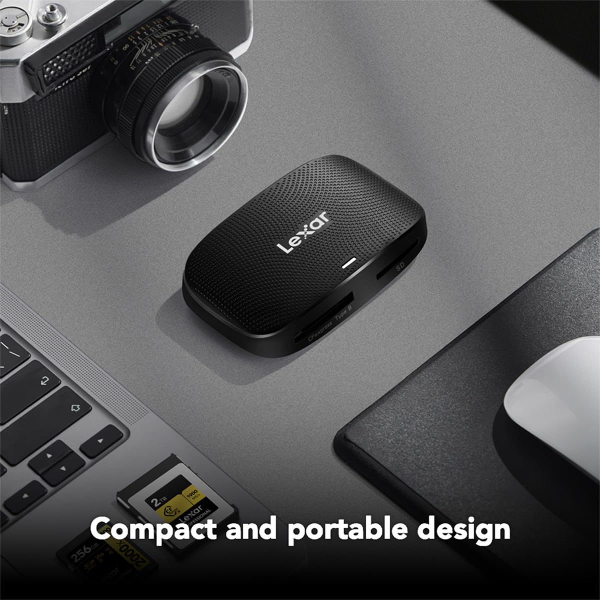 Lexar Professional CFexpress Type B / SD USB 3.2 Gen 2 Reader, Transfer Speeds Up To 10Gbps, Designed for CFexpress Type B and SD Cards (LRW520U-RNBNG)
