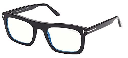 Tom Ford FT 5757-B BLUE BLOCK Shiny Black/Blue Filter 52/22/145 unisex Eyewear Frame