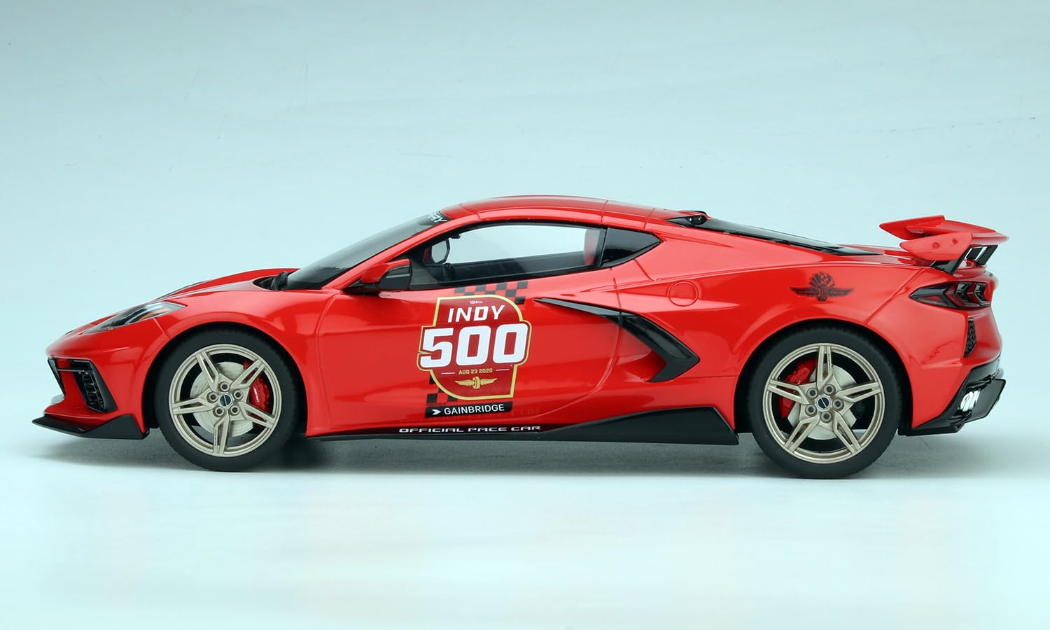 Real Art Replicas 2020 Chevy Corvette Stingray 104th Indy 500", Red 1/18 Diecast Car