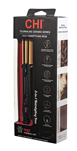 CHI Tourmaline Ceramic 3-in-1 Styling Iron, 1"