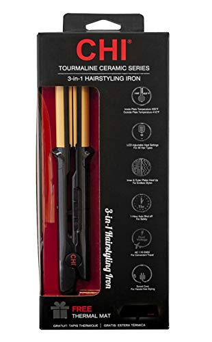 CHI Tourmaline Ceramic 3-in-1 Styling Iron, 1"