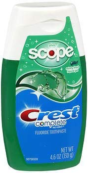 Crest Plus Scope Toothpaste Liquid Gel Minty Fresh - 4.6 oz, Pack of 5