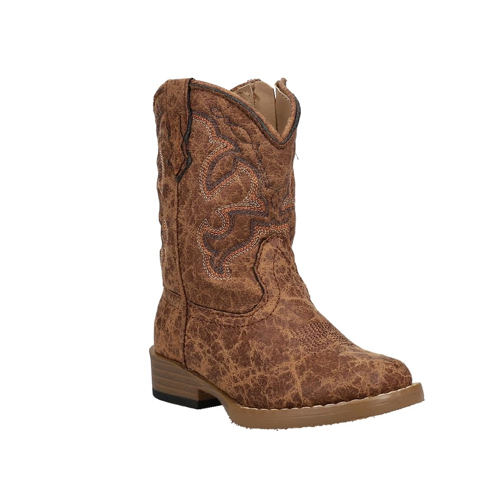 ROPER Toddler Boys Scout Square Toe Casual Boots Mid Calf - Brown - Size 6 M