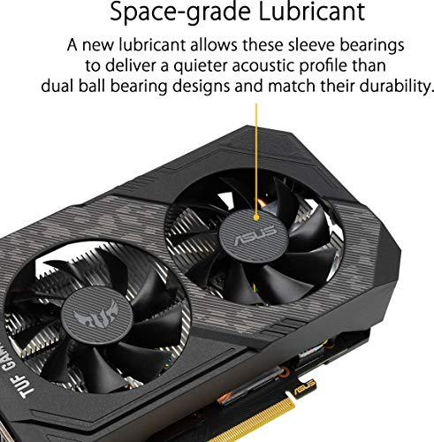 ASUS TUF Gaming GeForce GTX 1650 Super Overclocked 4GB Edition HDMI DP DVI Gaming Graphics Card (TUF-GTX1650S-O4G-GAMING)