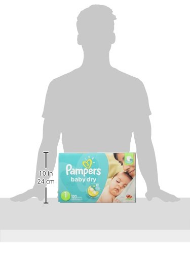 Pampers Baby Dry Size 1 Diapers Super Pack - 120 Count
