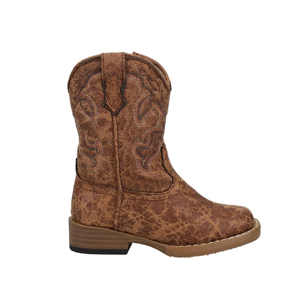 ROPER Toddler Boys Scout Square Toe Casual Boots Mid Calf - Brown - Size 6 M
