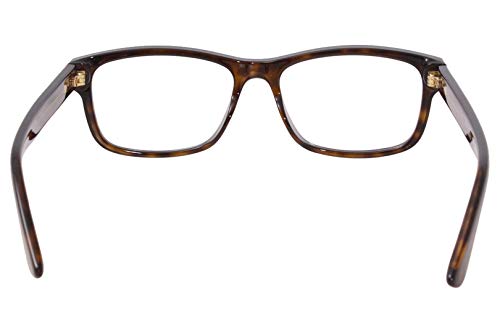 Gucci Web Men's GG0640OA 002 Havana Full Rim Rectangular Eyeglasses 55mm