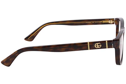 Gucci Web Men's GG0640OA 002 Havana Full Rim Rectangular Eyeglasses 55mm