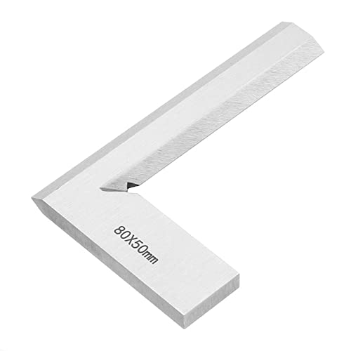 Woodworking jig tool Stainless Steel Bladed 90 Degree 63x40 100x63 160x100mm 200x125m Angle Try Square Ruler Bevel Edge Square Gauge edge angle ruler The most suitable woodworking tools (Color : 80x5