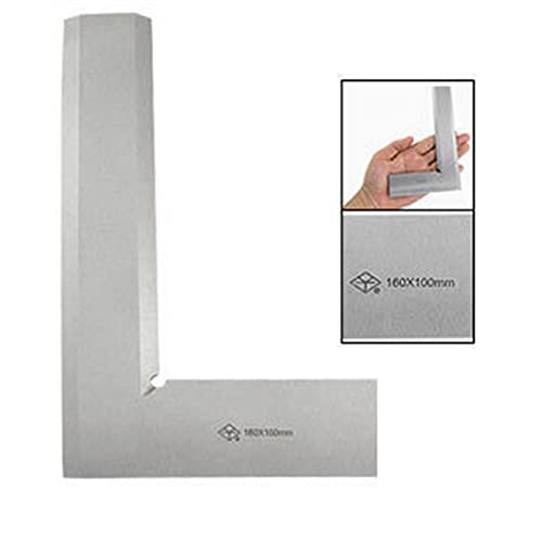 Woodworking jig tool Stainless Steel Bladed 90 Degree 63x40 100x63 160x100mm 200x125m Angle Try Square Ruler Bevel Edge Square Gauge edge angle ruler The most suitable woodworking tools (Color : 80x5