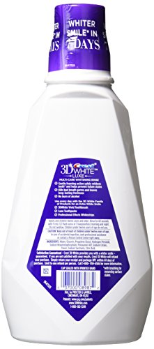 Crest 3D White Multi-Care Whitening Rinse, Glamorous White, Fresh Mint-32 oz, 946 milliter