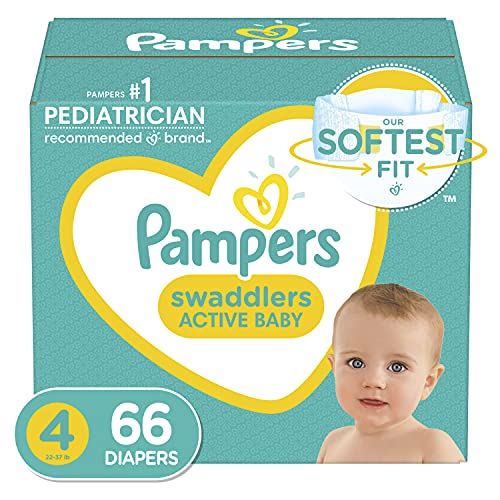 Pampers Swaddlers Active Baby Diaper Size 4 66 Count