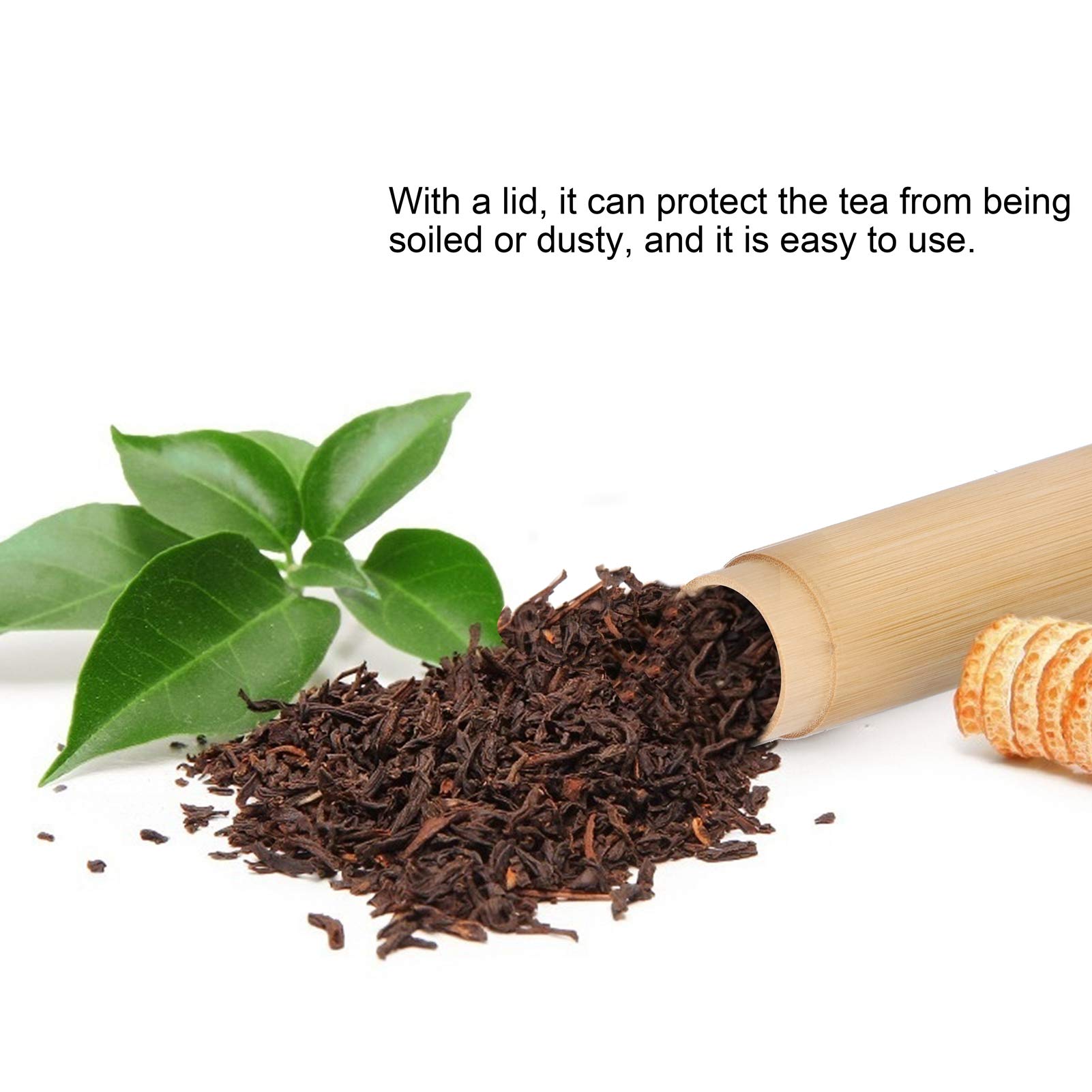 Restokki Food Jars Canisters, Smell Proof Containers, Weed Container, 2Pcs Tube Portable Tea Storage Cylinder Mini Round Spices Storage Jar