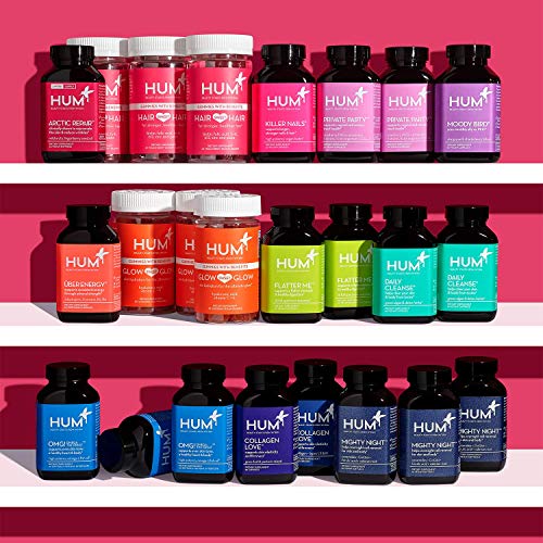 HUM Skin Squad - Vegan Clear Skin Gut Probiotic Supplement - Prebiotic Konjac Root & 9 Strain Probiotic Blend for a Healthy Gut Microbiome, Decreased Breakouts & Glowing Even Skin Tone (60 Capsules)