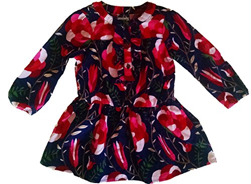 Navy/Pink Floral Baby Dress Size 18M