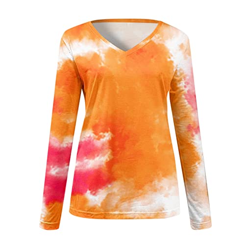 Women's Casual Long Sleeve Tunic Tops Spring Tshirt Blouses Flannel Shirts for Women Pink Purple