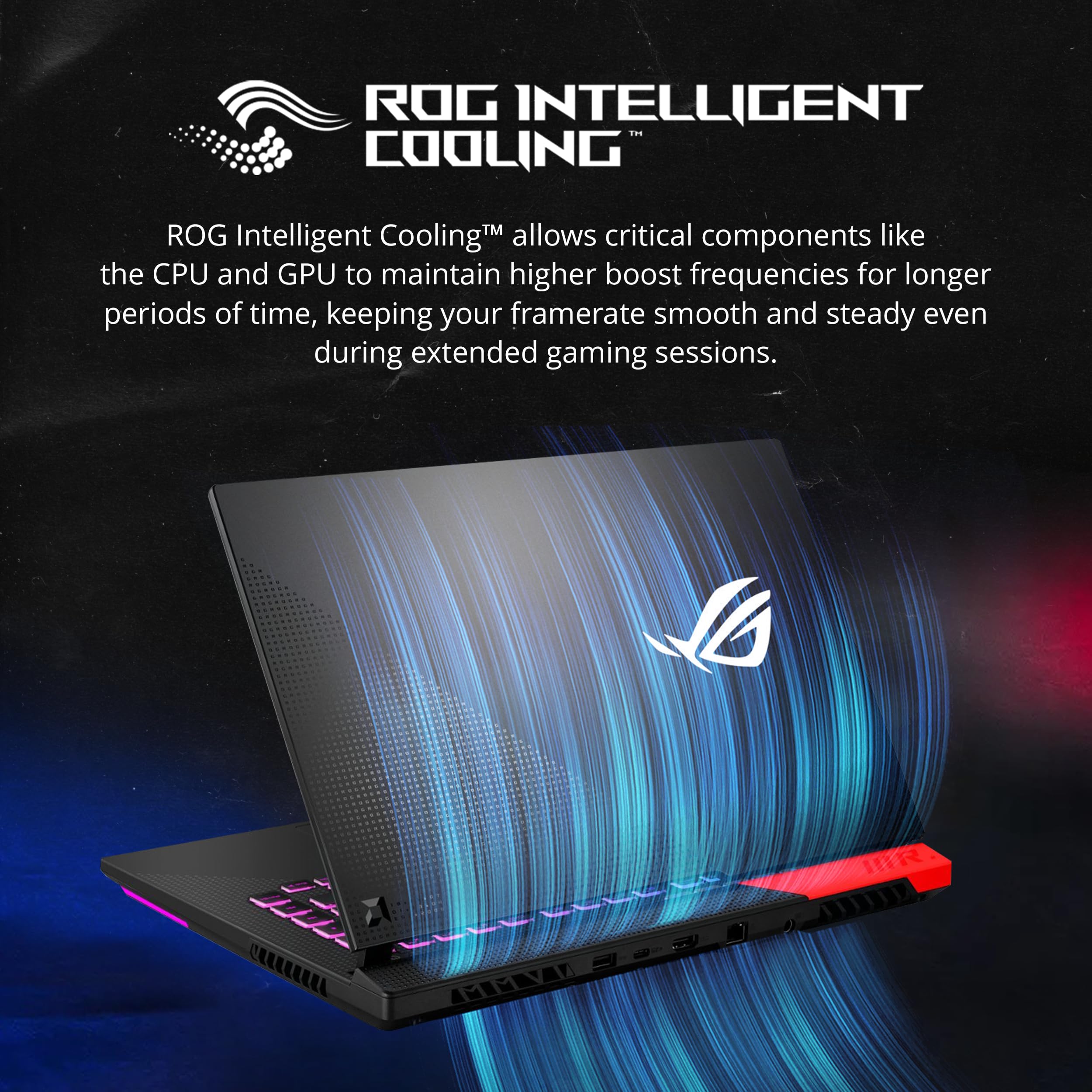ASUS ROG Strix G15 Gaming Laptop, 15.6" QHD 165Hz Display, AMD Ryzen 9 5980HX, 64GB RAM, 4TB PCIe SSD, RGB Backlit Keyboard, Radeon RX 6800M, Win 10 Pro, Black, 128GB Hotface Extension Set