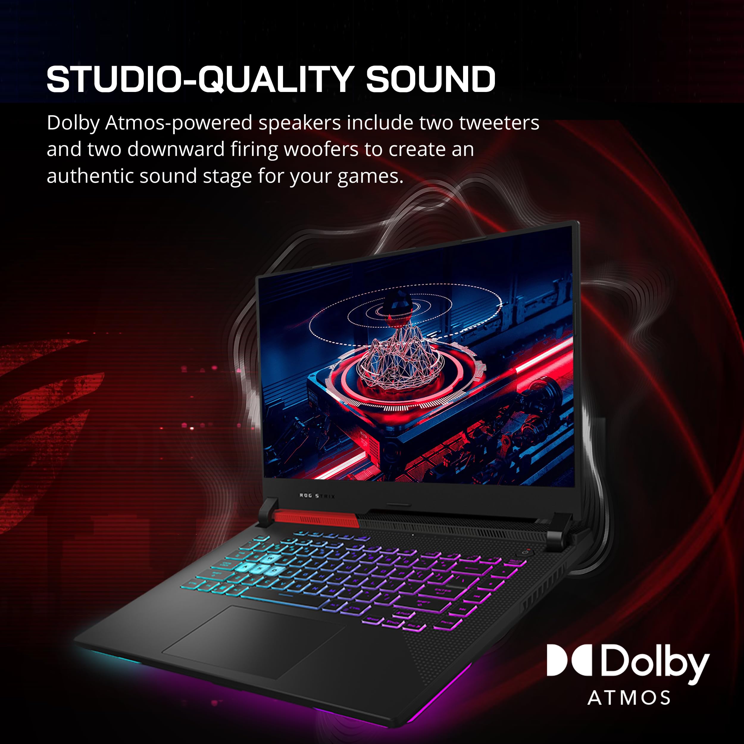 ASUS ROG Strix G15 Gaming Laptop, 15.6" QHD 165Hz Display, AMD Ryzen 9 5980HX, 64GB RAM, 4TB PCIe SSD, RGB Backlit Keyboard, Radeon RX 6800M, Win 10 Pro, Black, 128GB Hotface Extension Set