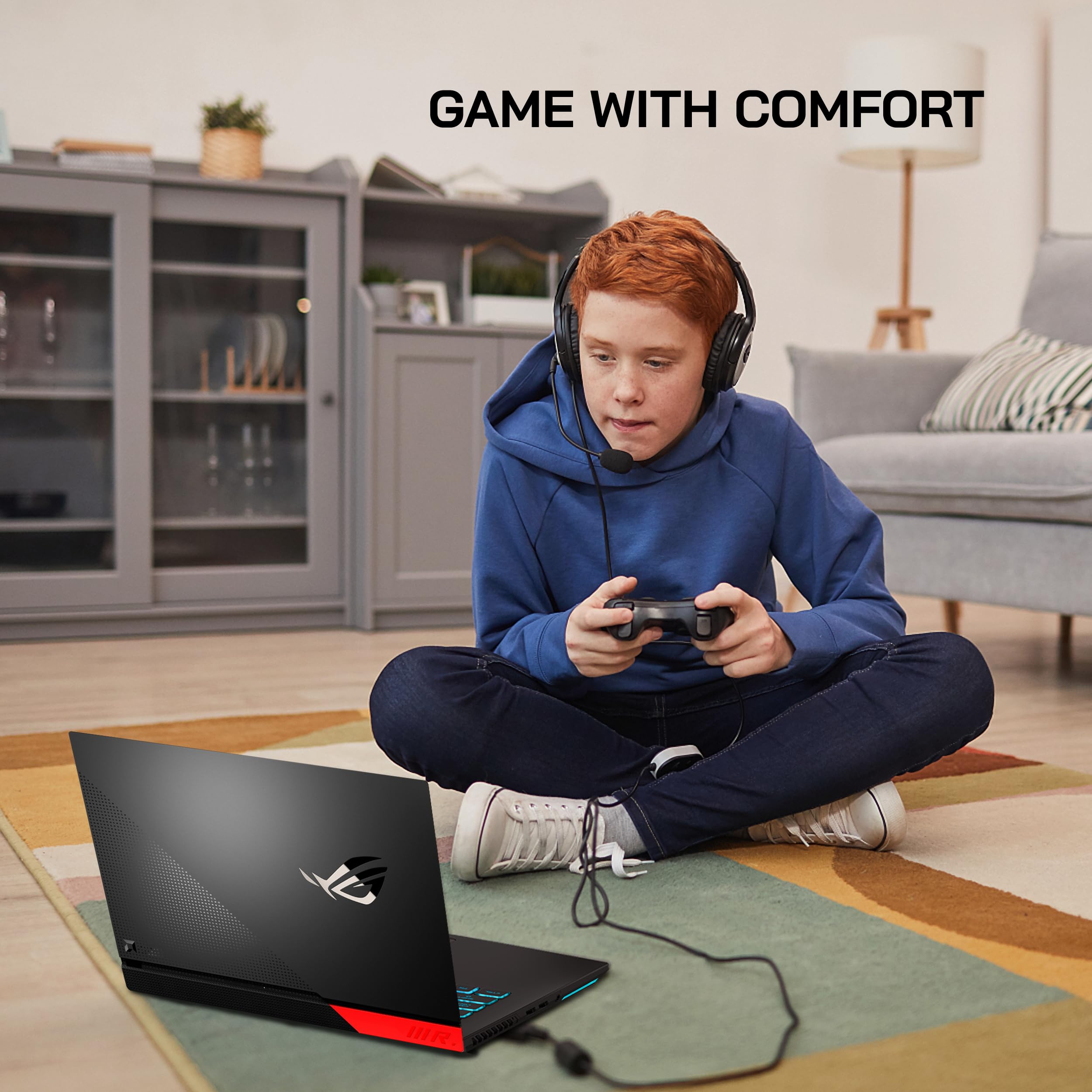 ASUS ROG Strix G15 Gaming Laptop, 15.6" QHD 165Hz Display, AMD Ryzen 9 5980HX, 64GB RAM, 4TB PCIe SSD, RGB Backlit Keyboard, Radeon RX 6800M, Win 10 Pro, Black, 128GB Hotface Extension Set