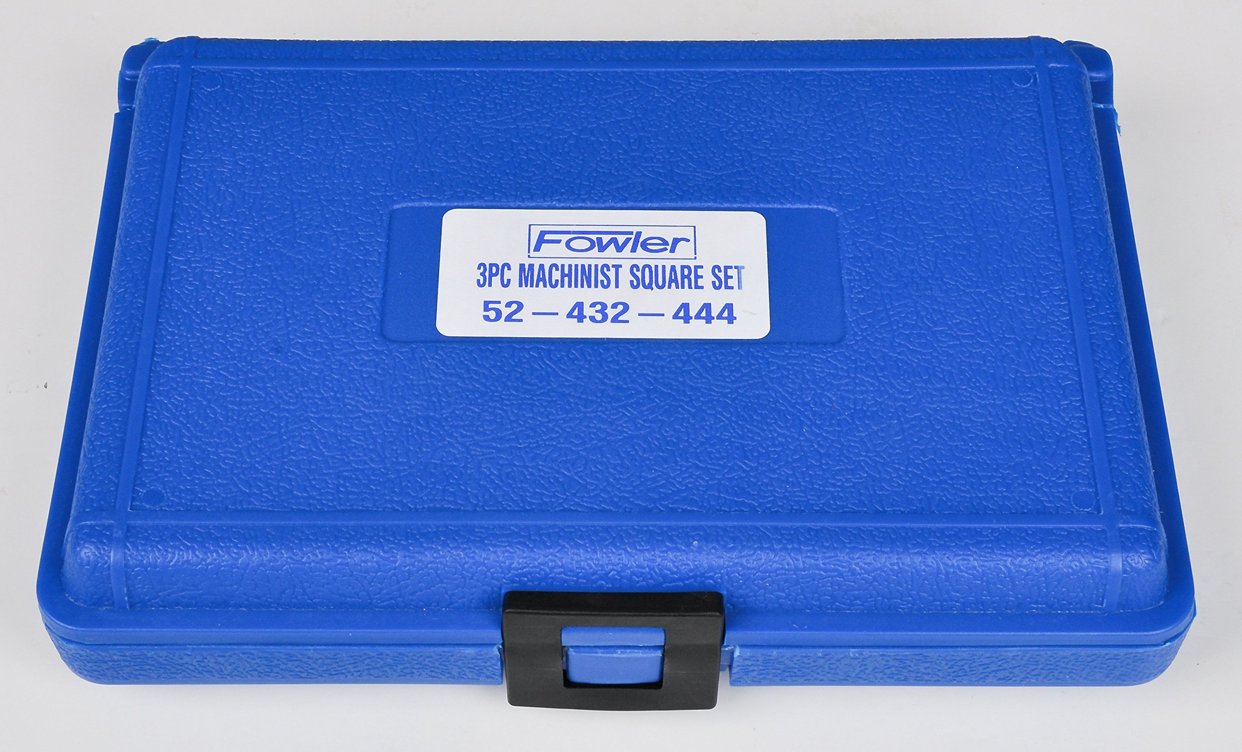 Fowler 52-432-246-0 Machinist Hardened Steel Square Set, 2", 3",4",and 6" Blade Size