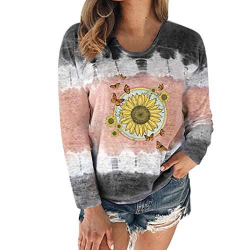 Womens Spring Tops for Jeans Top for Women V Neck Drape Ruched Front Long Sleeve Blouse Shirt Tops Black