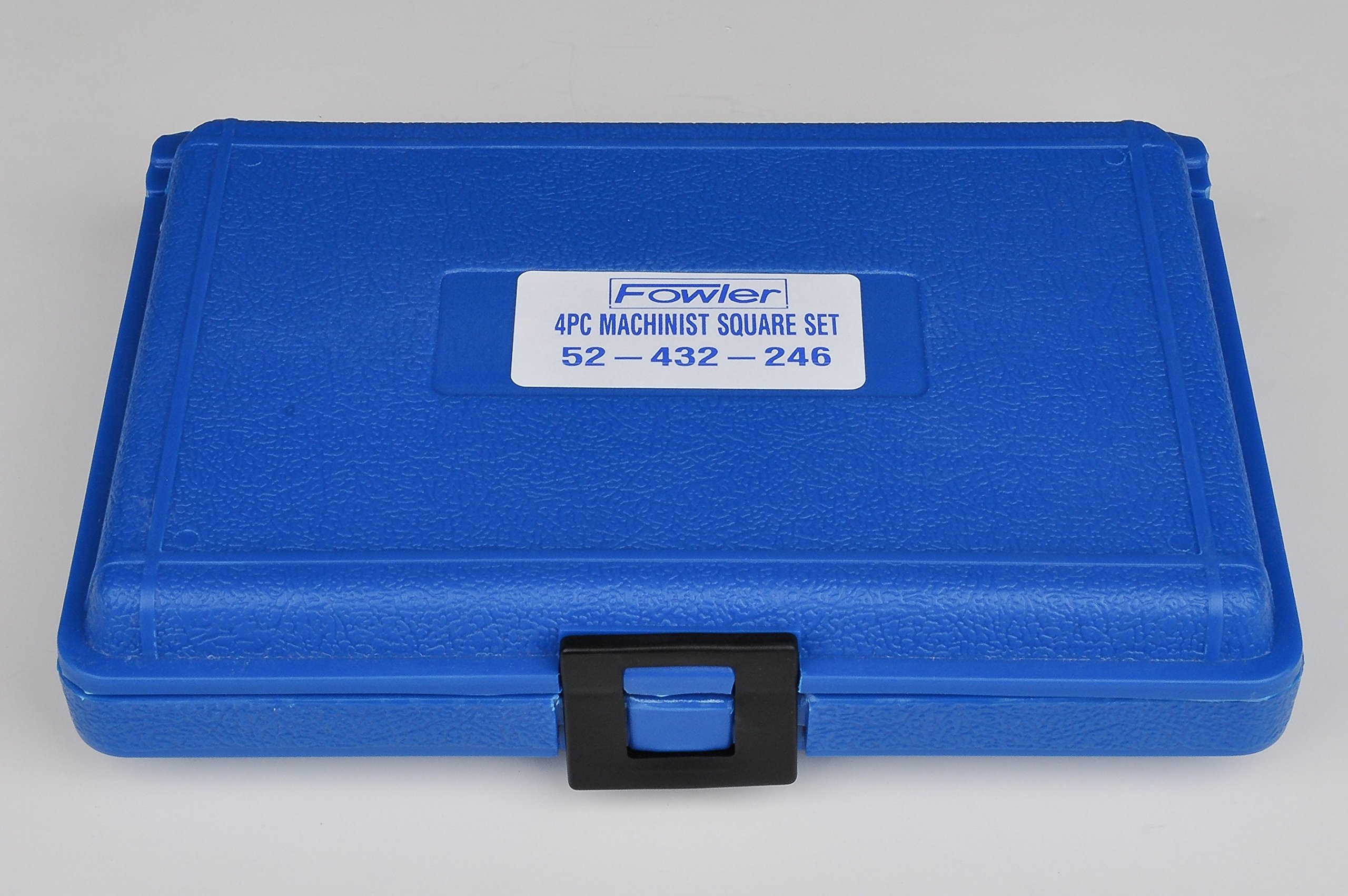 Fowler 52-432-246-0 Machinist Hardened Steel Square Set, 2", 3",4",and 6" Blade Size