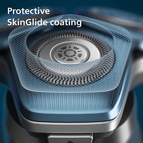 Philips Series 7000 Shaver — Wet and Dry Electric Shaver, Beard, Stubble and Moustache Trimmer with SkinIQ Technology, Black