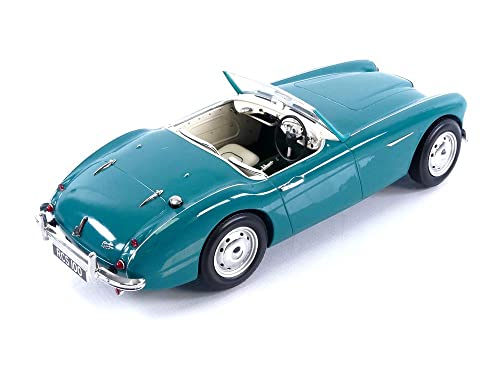 1959 Austin Healey 3000 Mk.1 RHD (Right Hand Drive) Green 1/18 Diecast Model Car by Norev 182600