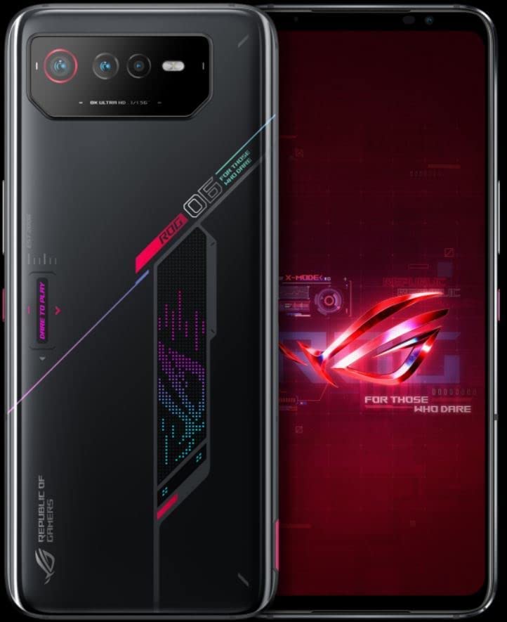 ROG Phone 6 5G 512GB 16GB RAM (GSM Only | No CDMA) Global Version | FACTORY UNLOCKED | Black | not Compatible with Verizon/Sprint | by Asus