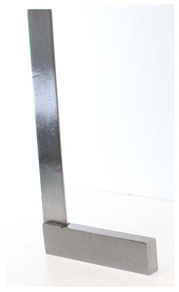 QUIX 6" x 3" Carbon Steel Machinist Try Square | Robust Construction | Precise 90° Angle Measurement | Ergonomic 1.4 cm Polished Handle | Lightweight & Versatile Tool
